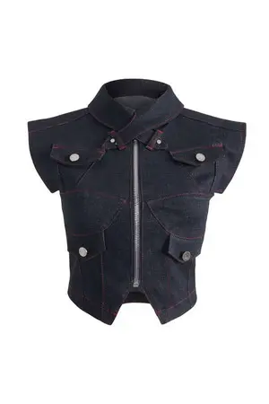 JENDUE Davidson Denim Vest