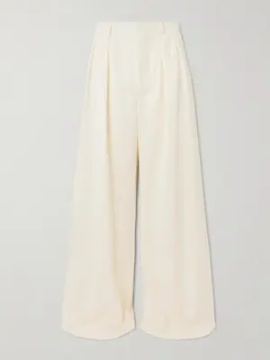 Wardrobe.NYC Pleated Wool-twill Wide-leg Trousers