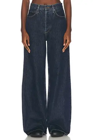 AGOLDE Dame High Rise Wide Leg Jeans - Pendulum
