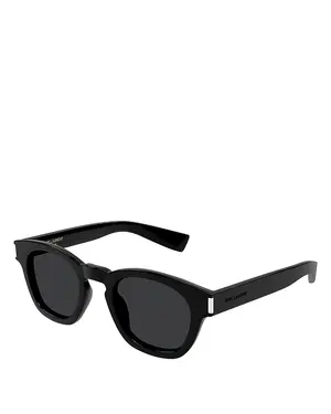 Saint Laurent Round Frame Sunglasses - Black/black Solid