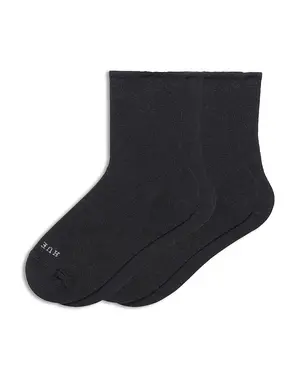 Hue Mini Crew Socks Pack Of 2 - Black