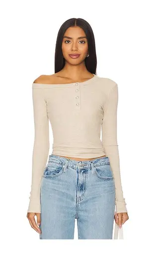 THE LINE BY K Harley Top - Beige Melange