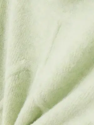 Rick Owens Luna Open-back Brushed-knit Gown - Green