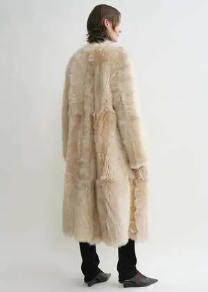 TOTEME Shearling Coat - Creme