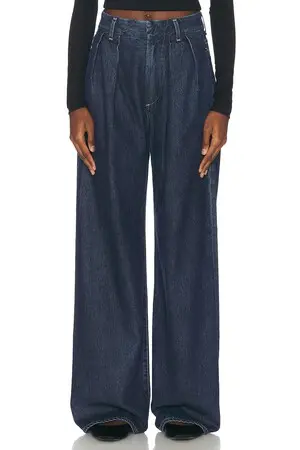 Citizens Of Humanity Petra Pleated Wide Leg Jeans - Eden