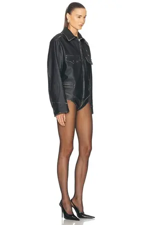 Coperni Leather Body Jacket