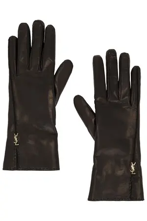 Saint Laurent Leather Gloves