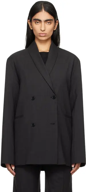 Loulou De Saison Loulou Studio Sancia Blazer - Anthracite
