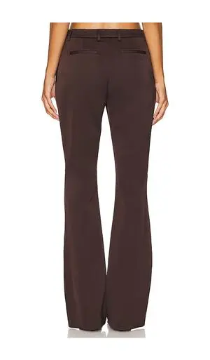 SEROYA Elvira Heavy Satin Flare Trouser