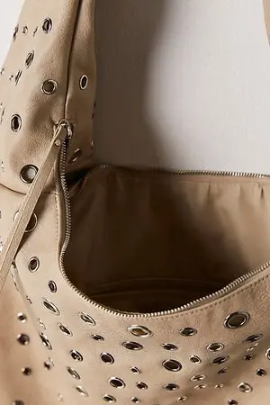 Free People Embellished Vegan Leather Carryall Bag