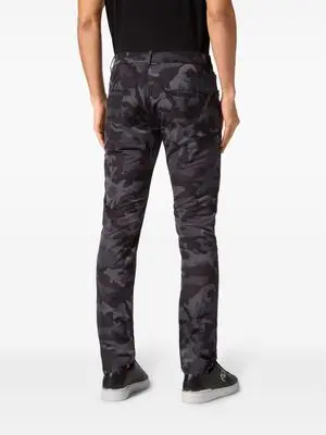 Philipp Plein Camouflage Print Skinny Jeans