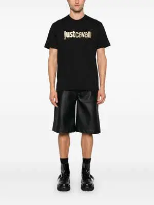 Just Cavalli Logo-print T-shirt - Black