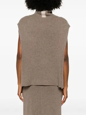 Kristensen Du Nord Cashmere Roll Neck Sleeveless Sweater