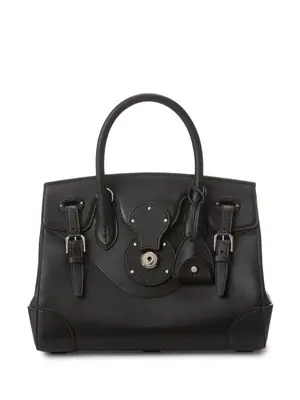 Ralph Lauren Ricky Leather Tote - Black