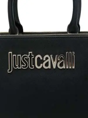 Just Cavalli Logo Lettering Tote Bag - Black