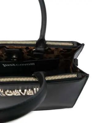 Just Cavalli Logo Lettering Tote Bag - Black