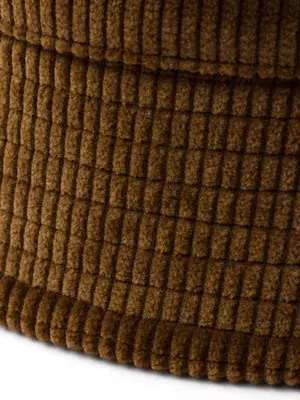 Prada Corduroy Bucket Hat - Brown