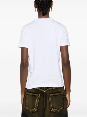 Just Cavalli Logo-embroidered T-shirt