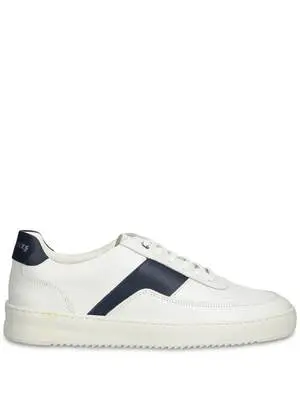 Filling Pieces Leather Sneakers - White