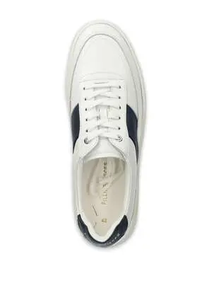 Filling Pieces Leather Sneakers - White
