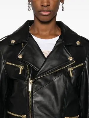 Just Cavalli Leather Biker Jacket