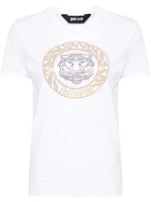 Just Cavalli Tiger Head Studded T-shirt