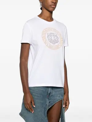 Just Cavalli Tiger Head Studded T-shirt