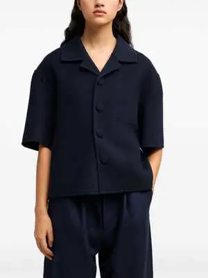 Ami Camp-collar Jacket - Blue