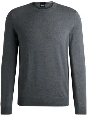 BOSS Crew Neck Jumper - Grey