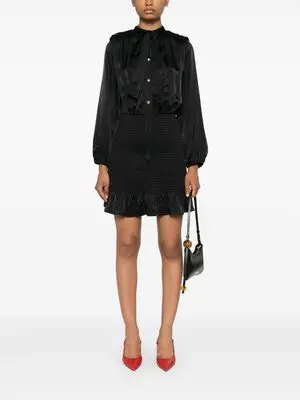 Maje Smocked Mini Dress