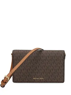 Michael Kors Monogram Crossbody Bag - Brown