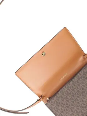 Michael Kors Monogram Crossbody Bag - Brown