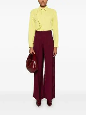 Victoria Beckham Crepe Shirt - Yellow