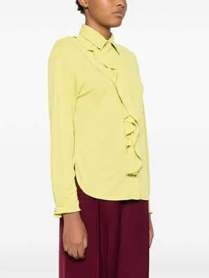 Victoria Beckham Crepe Shirt - Yellow
