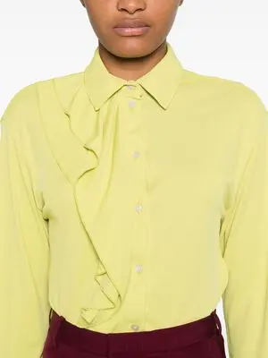 Victoria Beckham Crepe Shirt - Yellow
