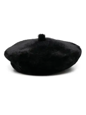 Ruslan Baginskiy Faux-fur Beret - Black