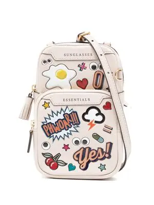 ANYA HINDMARCH Stickers Cross Body Bag - Neutrals