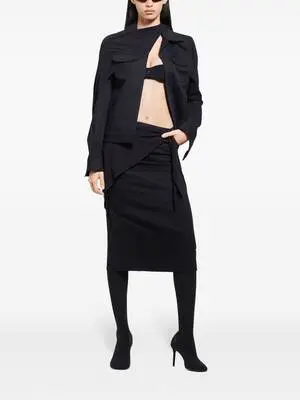 COURREGES Draped Denim Skirt