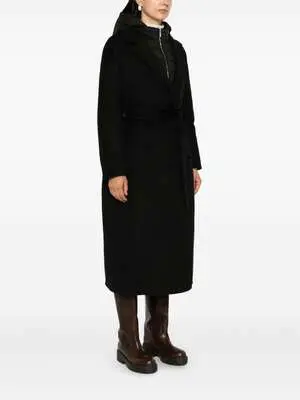 MOORER Olivie Mid-length Coat - Black