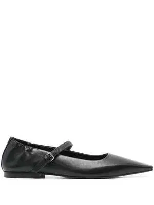 Brunello Cucinelli Leather Ballerinas - Black