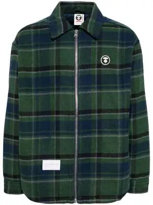 AAPE BY *A BATHING APE Logo-patch Check Jacket