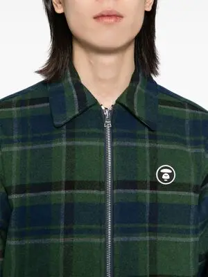 AAPE BY *A BATHING APE Logo-patch Check Jacket