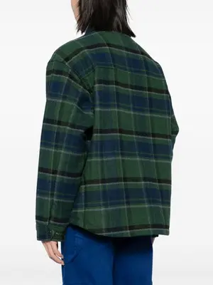 AAPE BY *A BATHING APE Logo-patch Check Jacket - Green