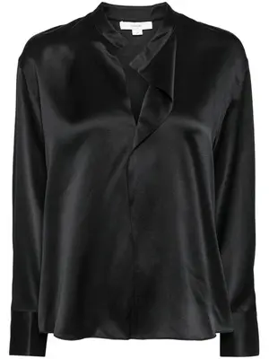 Vince Draped Silk Blouse