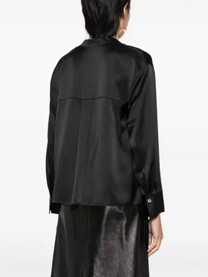 Vince Draped Silk Blouse