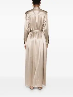 Kiton Silk Maxi Shirt Dress