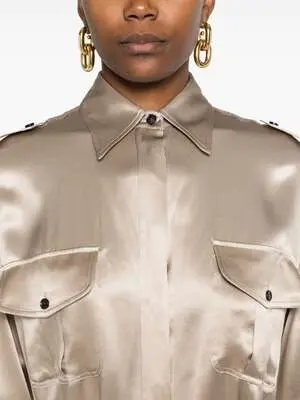 Kiton Silk Maxi Shirt Dress