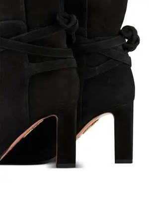 AQUAZZURA 85mm Very Bow Tie Boots