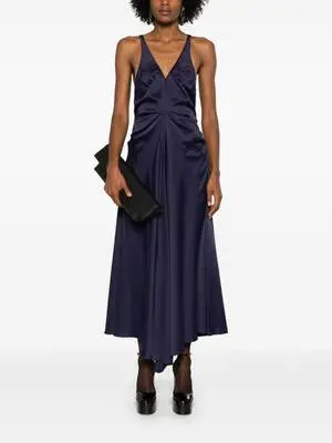 Victoria Beckham Pleated Maxi Dress