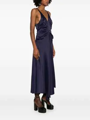Victoria Beckham Pleated Maxi Dress